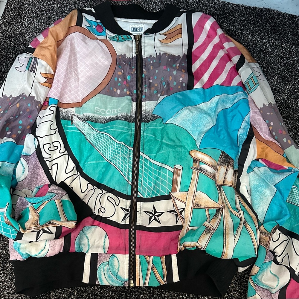 Vintage Line-Up For Sport Women Zip Up Tennis Lined J… - Gem